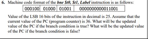 Solved Value Of The Lsb 16 Bits Of The Instruction In