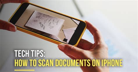 Tech Tips How To Scan Documents On IPhone