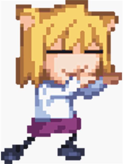 Neco Arc Pixel Tsukihime Sticker By AmberBrideSt Redbubble