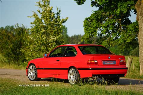 Bmw M3 E36 I Rød Til Salg I Sverige
