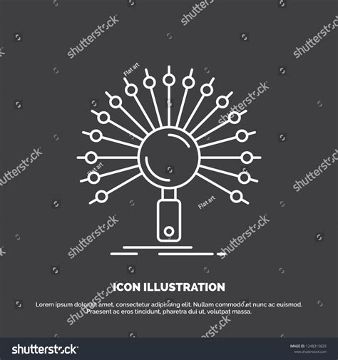 Data Information Informational Network Retrieval Icon Stock Vector