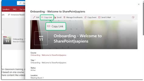 Promote And Share Events From Sharepoint