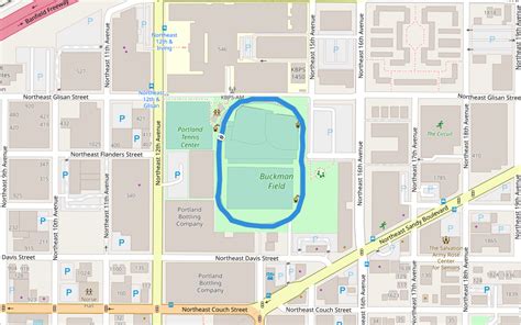 Buckman Field In Oregon Walking Map