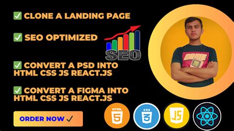Copy And Clone Landing Page Using Html Css Js And React By Shamsdarkcloud Fiverr