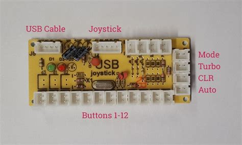 usb joystick controller board button setup fodaccessories