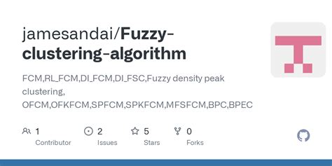 Fuzzy Clustering Algorithm SPFCM Ok Py At Main Jamesandai Fuzzy Clustering Algorithm GitHub