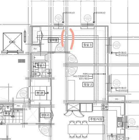 내력벽 비내력벽 구분 부탁드립니다 지식in