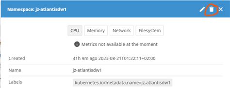 On Clicking Delete Icon For Namespace There Should Be Confirmation Yes