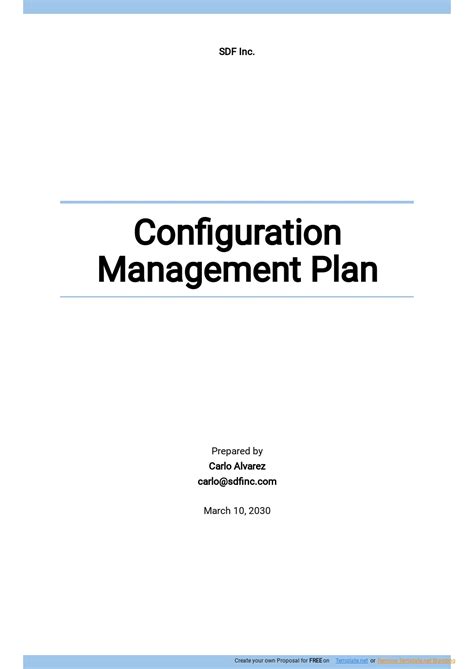 Configuration Management Database Excel Template