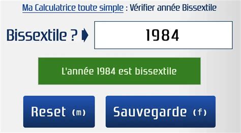 Vérifier Si Une Année Est Bissextile