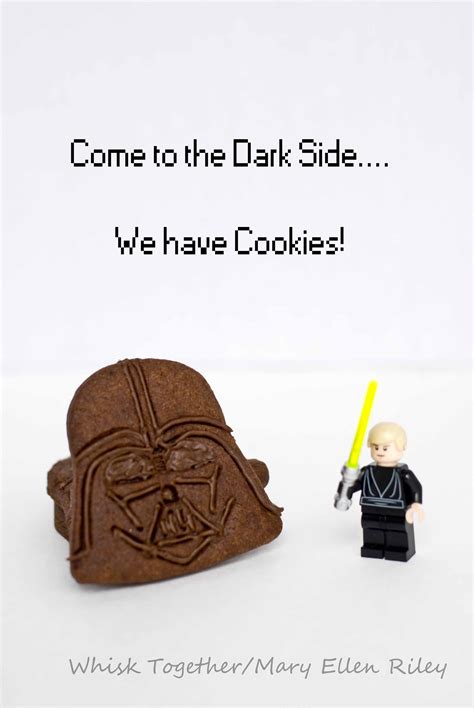 Chocolate Cut Out Cookies And Darth Vader