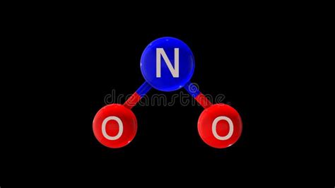 Nitrogen Dioxide No2 Balanced Reaction 3d Illustration Stock Illustration Illustration Of