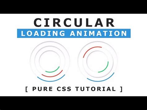 Circular Loading Animation Html CSS Loading Page Animation Effects Pure CSS Tutorials