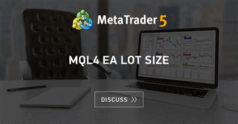 Mql4 Ea Lot Size Trading Positions Mql4 And Metatrader 4 Mql4 Programming Forum