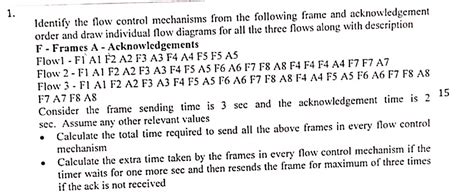 Identify The Flow Control Mechanisms From StudyX