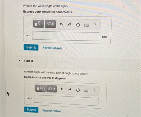 Solved A Laser Beam Of Unknown Wavelength Passes Through A