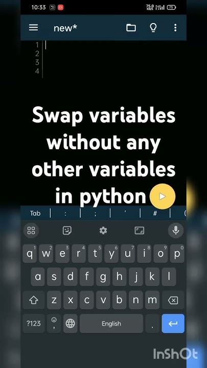 Swap Variables Without Any Other Variables In Python Coding Pythonprogramming Python