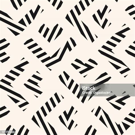 벡터 기하학적 선 패턴 모던한 추상적인 흑백 매끄러운 질감 0명에 대한 스톡 벡터 아트 및 기타 이미지 0명 갈매기표 수장