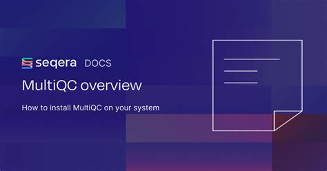 Multiqc Overview Seqera Docs