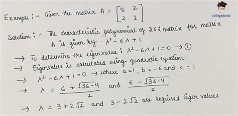 Characteristic Polynomial Formula And Examples