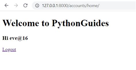 Login System In Python Django