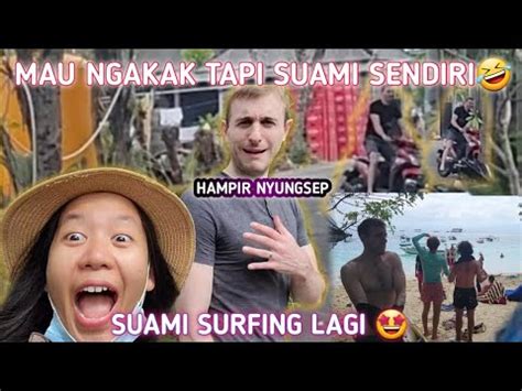 SUAMI BULE BELAJAR NAIK MOTOR |NYASAR KE HUTAN 🇮🇩 🇺🇸 - YouTube