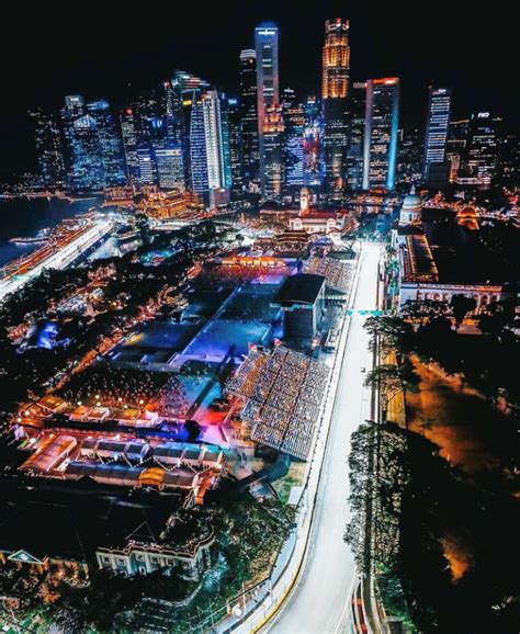 Hitting The Apex Marina Bay Street Circuit Along The Racing Line
