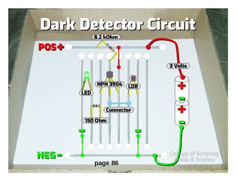 Dark Detector Circuit Papercliptronics