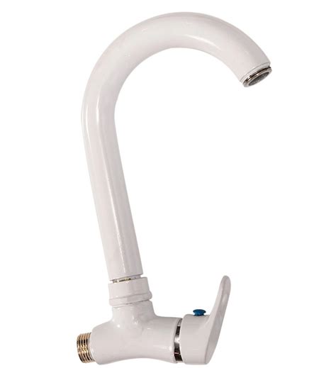 شیر قو اهرمی دیواری سفید فروشگاه اینترنتی شیرآلات ایرانیان