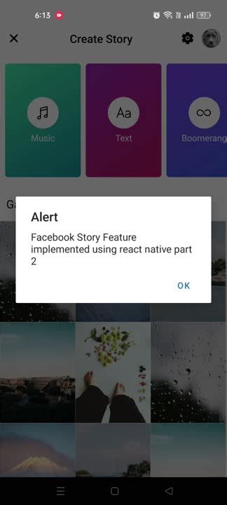 Rahul Dotel On Linkedin Facebook Story Feature Done In React Native