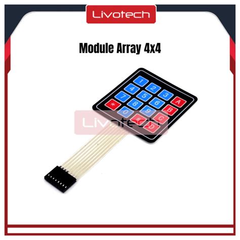 jual 4x4 dan 3x4 matrix membrane keypad for arduino membran module