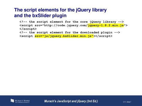 Murachs Javascript And Jquery 3rd Ed Ppt Download