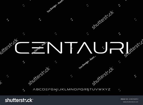Modern Futuristic Display Font Vector Stock Vector Royalty Free 2248706953 Shutterstock