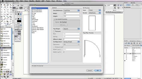 GSG Vectorworks Architect Inserting Doors YouTube