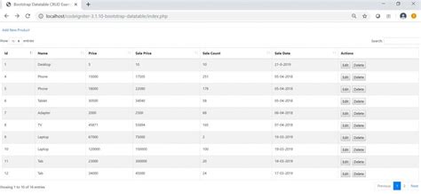 Bootstrap Datatable Crud Example Using Codeigniter Bootstrap