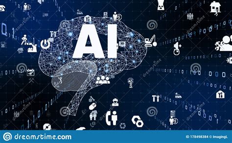 G And AI Technology Global Communication Network Concept D Illustration Stock Illustration