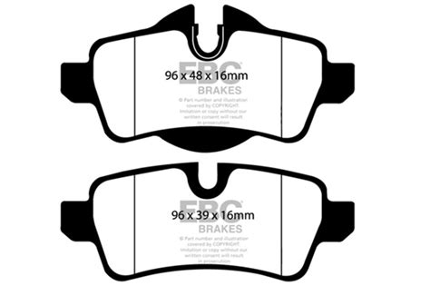 Ebc 07 14 Mini Hardtop 16 Yellowstuff Rear Brake Pads