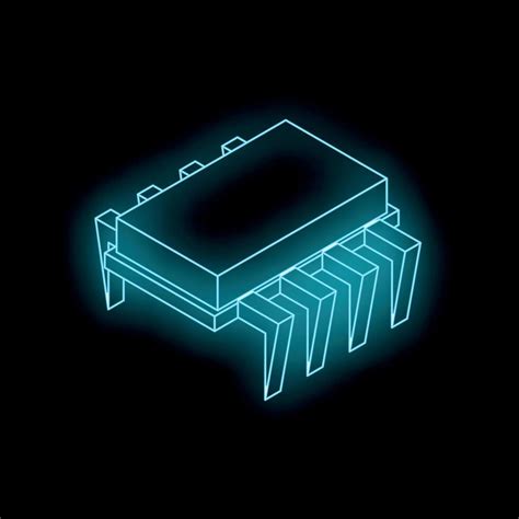 Glowing Microchip Symbolizing Advanced Technology And Innovation 52630307 Vector Art At Vecteezy