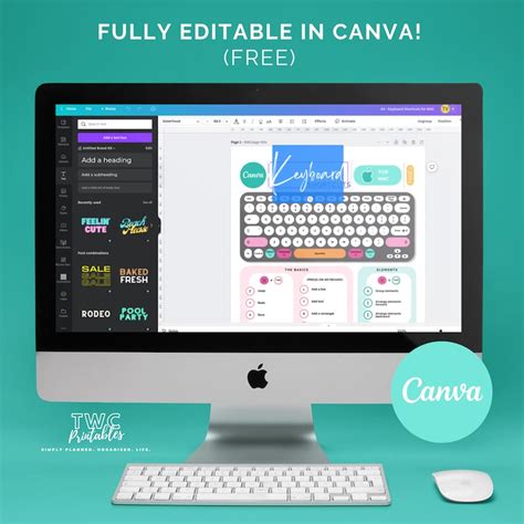 Canva Keyboard Shortcuts Editable Canva Shortcut Buttons Printable Canva Shortcut Keyboard