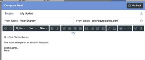 Autopilot Action Send Email Ortto Help