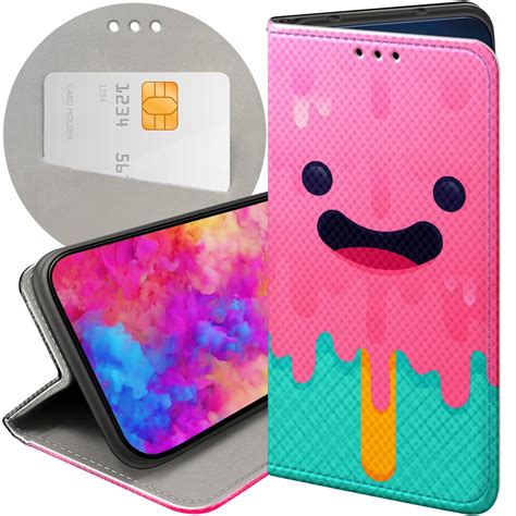 ETUI Z KLAPKĄ DO XIAOMI REDMI NOTE 8T WZORY CANDY CUKIERKI SŁODYCZE SŁODKIE Xiaomi Sklep