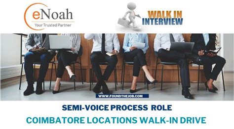 Mega Walk In Enoah Isolution Coimbatore Hiring For Semi Voice Process Walkin Jobs Update