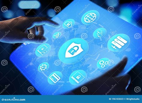 Cyber Security Information Privacy Data Protection Internet And Technology Concept On Virtual