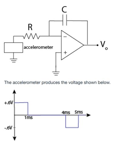 Solved An Accelerometer Produces A Voltage That Is Chegg Com
