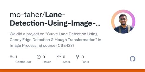 Github Mo Taherlane Detection Using Image Processing We Did A