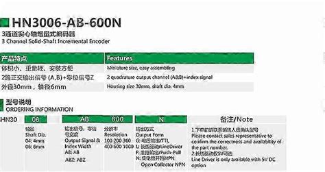Mini Incremental Rotary Encoder Outer Diameter 30mm 25mm Shaft Diameter 6mm Ab Two Phase