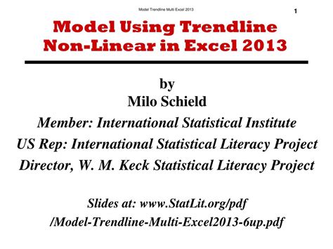 PPT Model Using Trendline Non Linear In Excel PowerPoint Presentation ID