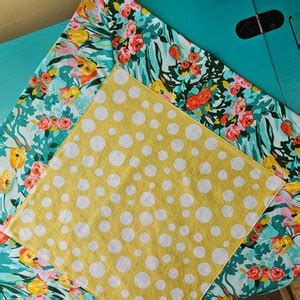 Fabric Self Binding Napkins Fabric Napkin Sewing Pattern Napkin