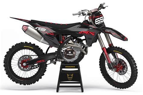 Gasgas Carbon Graphics Kit Red Omxgraphics