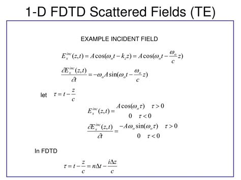 Ppt Finite Difference Time Domain Method Fdtd Powerpoint